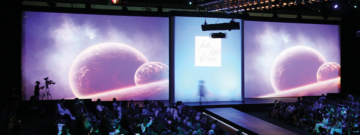 RP Black: high gain rear projection screen for use with single, strong ...