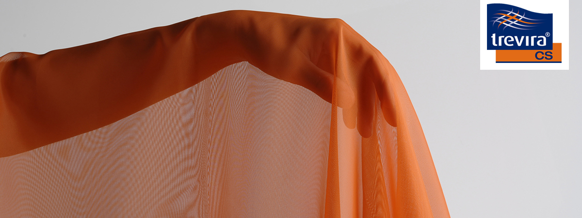 Voile CS Colour: Inherently and permanently flame retardant voile
