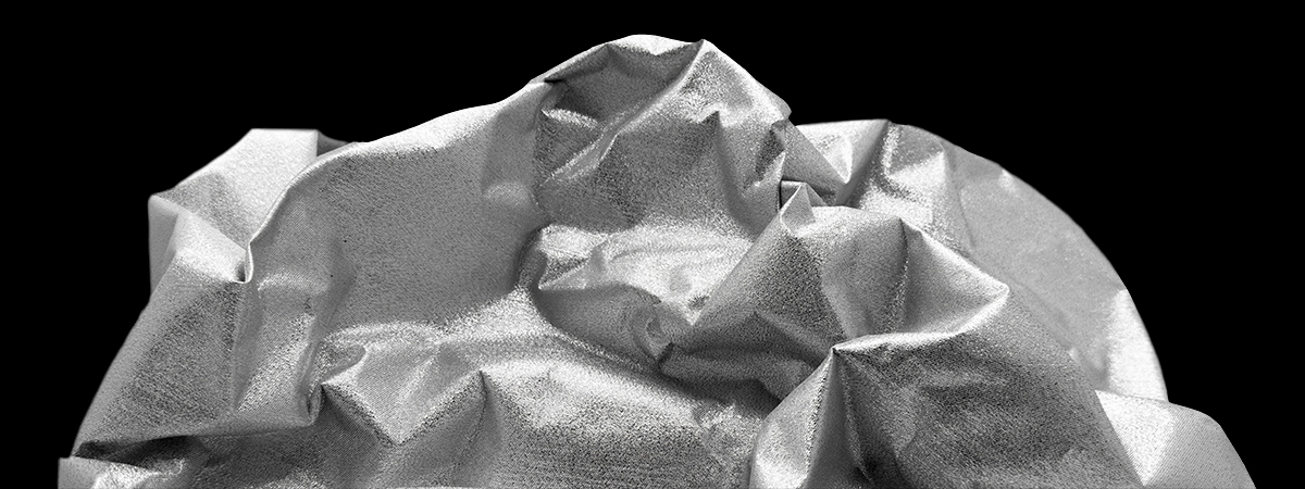 AluShape Glitter: Reusable molding cloth in gold or silver.