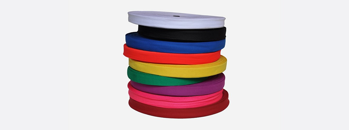 Tie Ribbon on Roll: Very flexible & non-fraying curtain tie.