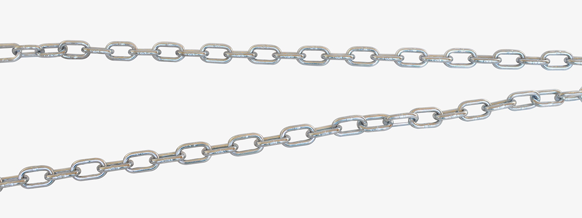 Weighting Chain: cadena de peso galvanizada.