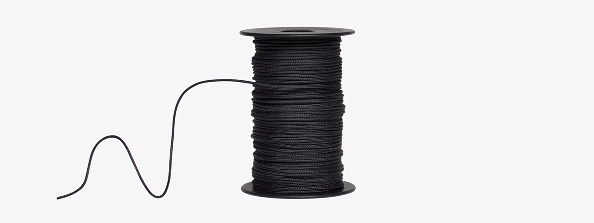 Ribcord: Extremely strong thin theatre rope.