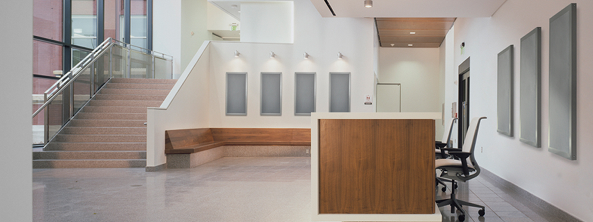 Acoustic Panel: Sound absorbing panel for fixed installations.