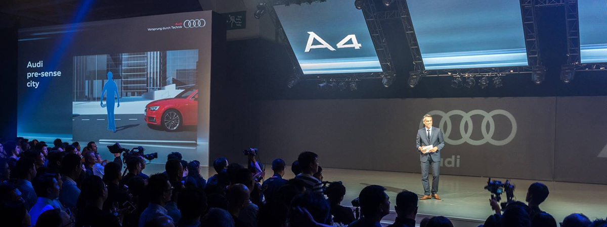 Audi 4A Launch Party: ft 120m2 AV DROP