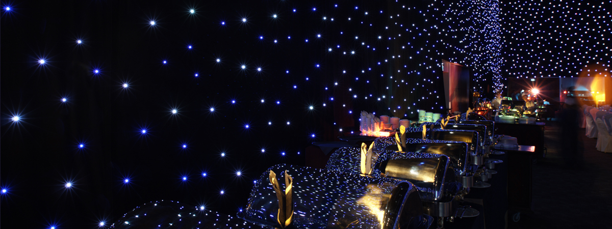 ShowLED Chameleon: Star cloth with randomly placed RGB LEDs.