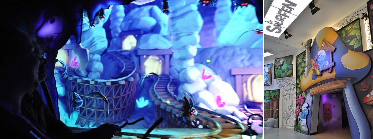 Comics Station Antwerp: flame-retardant textile for comics-themed ...