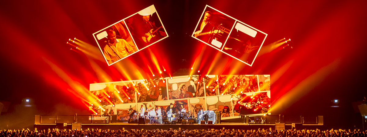 Retro projection screen from ShowTex as LED wall diffuser.