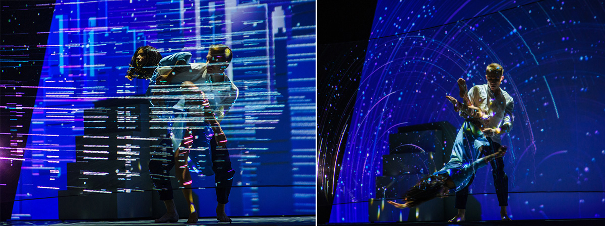 Multimedia performance “8”: PepperScrim in action