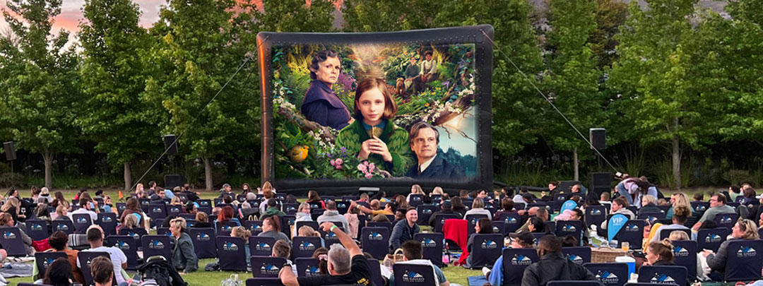 Open-air cinema screen for The Galileo