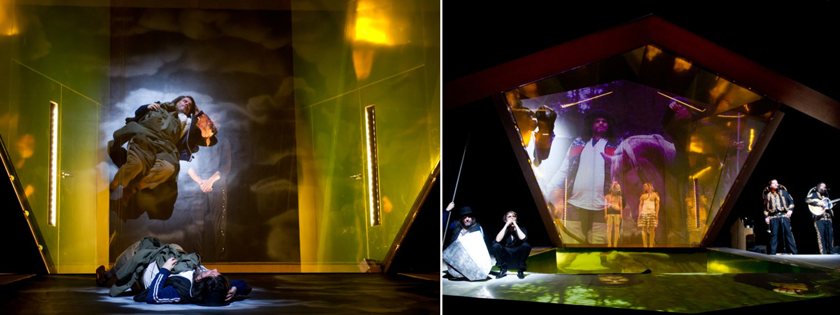 GiantMirror: glassless mirror for XL stage and event mirrors