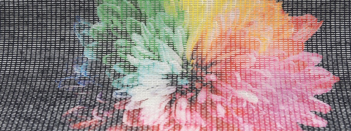 Cotton Mesh Print: ideal as a theatre scrim for special effects. Cotton Mesh Print: ideal as a theatre scrim for special effects.