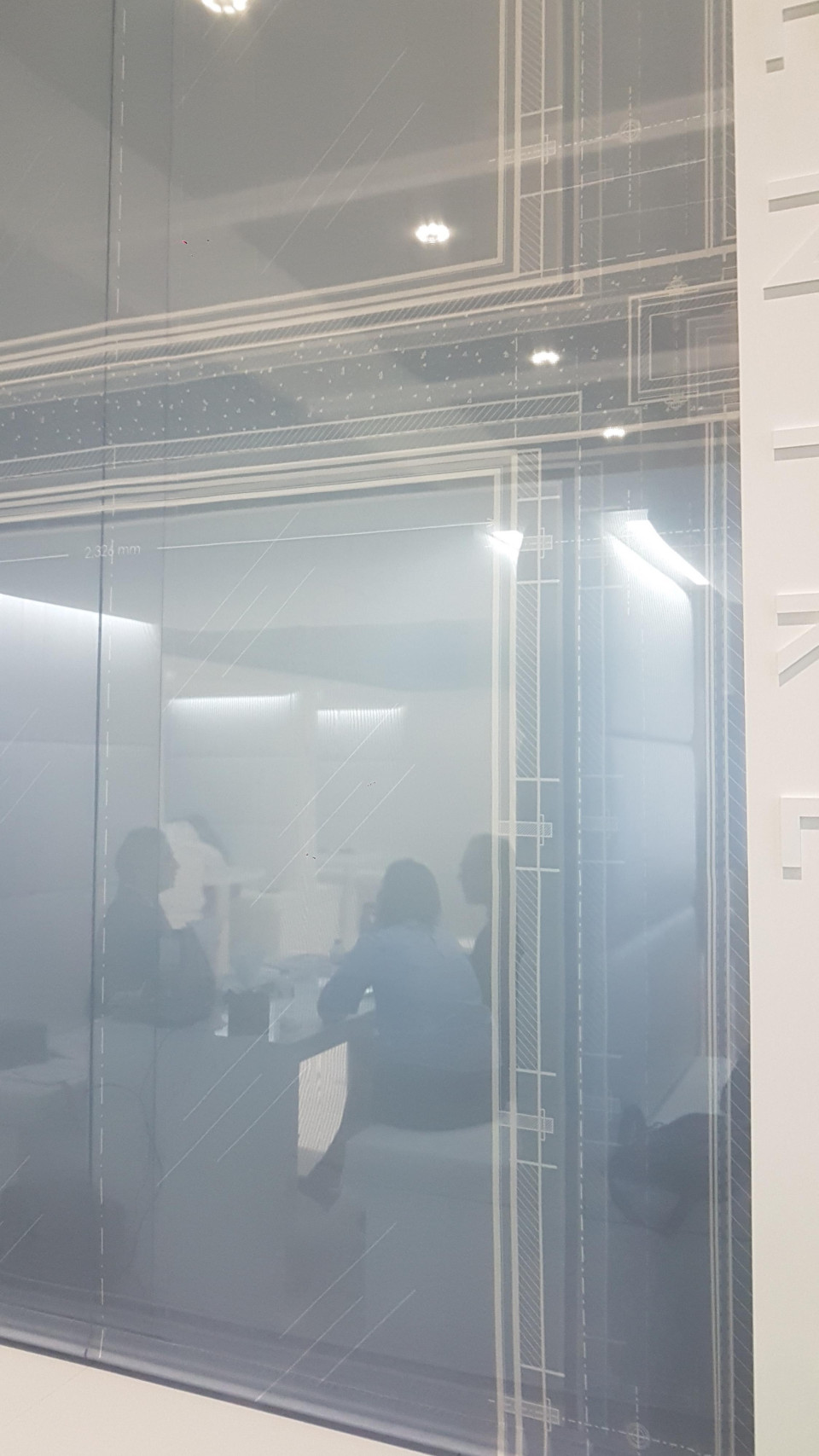 CityScape: cajas de luz y tejido de gasa de ShowTex