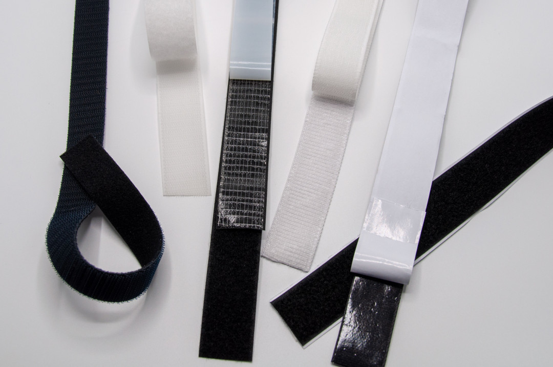 Hook and loop fastener: Self-adhesive, elastic & heavy-duty | ShowTex